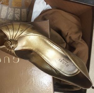 Gucci | Shoes | Authentic Gucci Gold Heels | Poshmark